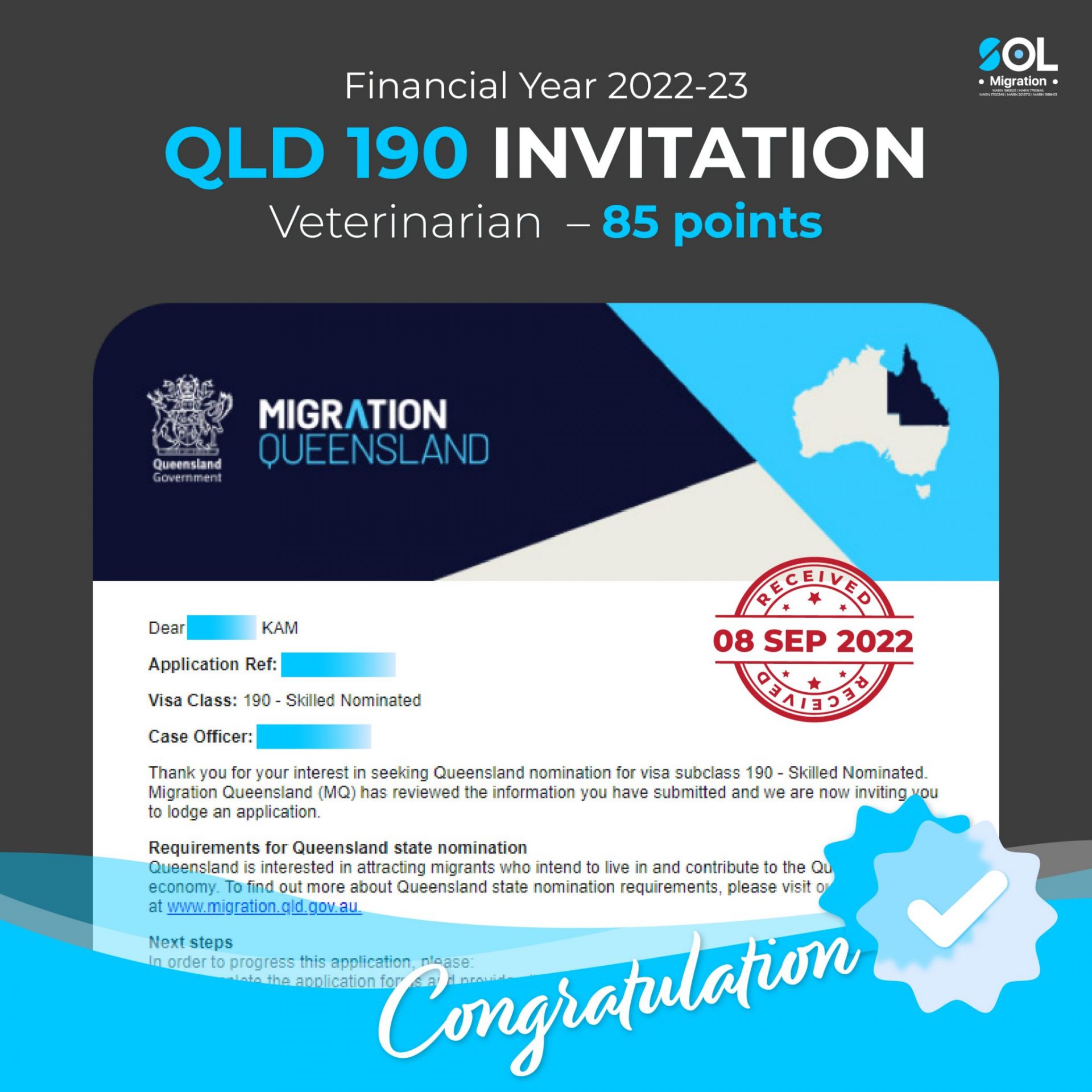 QLD Skill Migration Update 19 Aug 2022 | SOL Migration